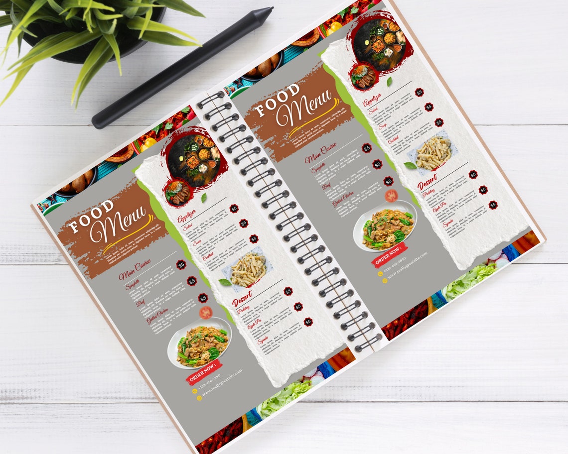 Modern Menu Food Menu, Food Menu Template, Menu Template, Printable ...