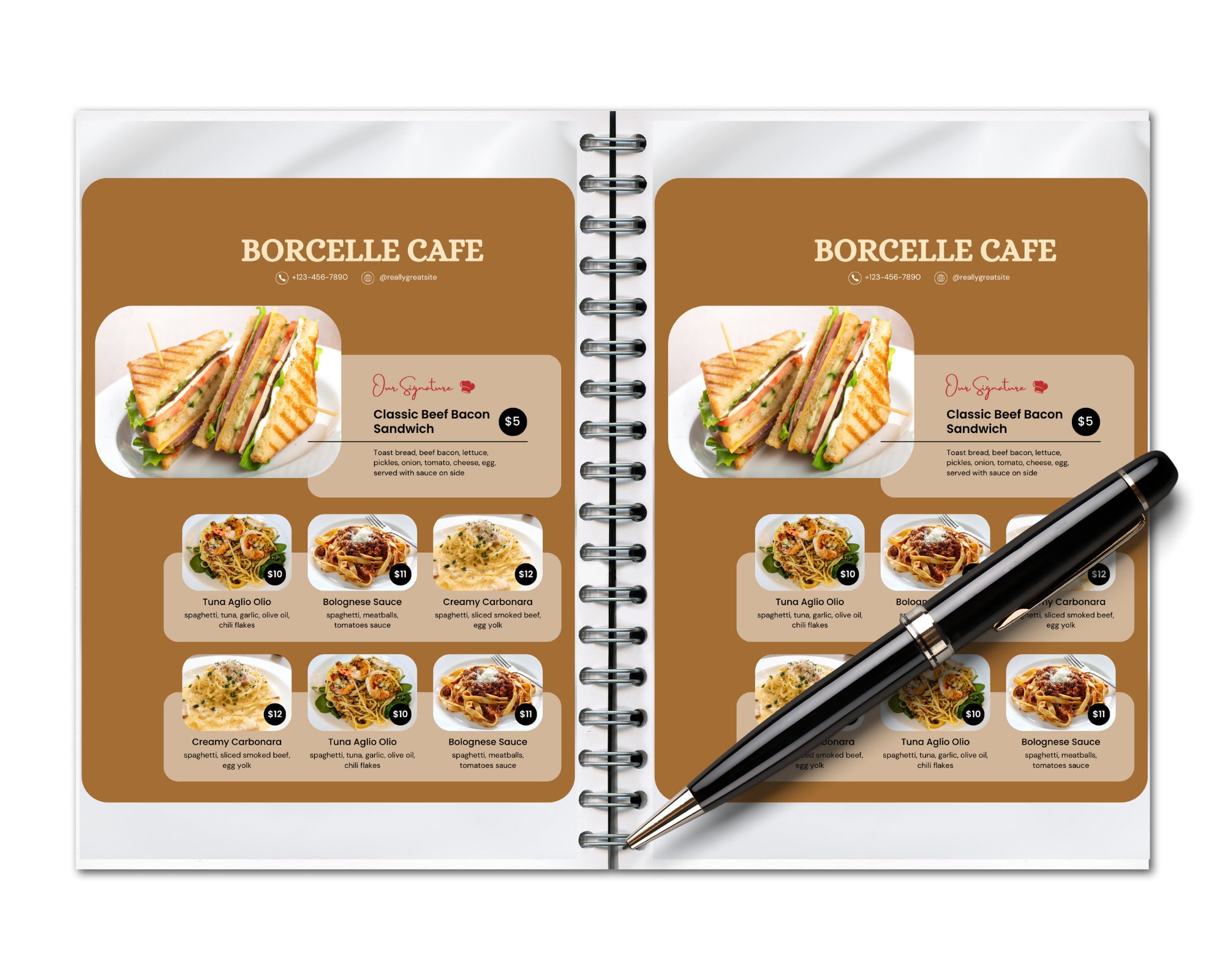 Borcelle Restaurants Food Menu, Food Menu Template, Menu Template, Printable Restaurant Menu ...