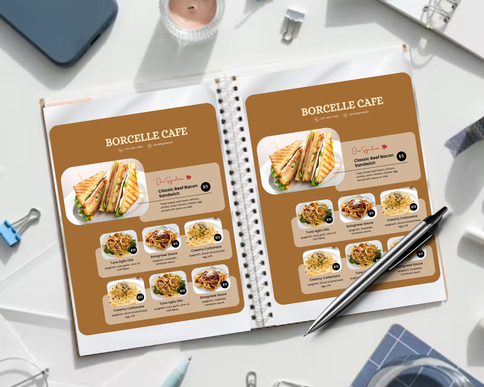Borcelle Restaurants Food Menu, Food Menu Template, Menu Template, Printable Restaurant Menu ...