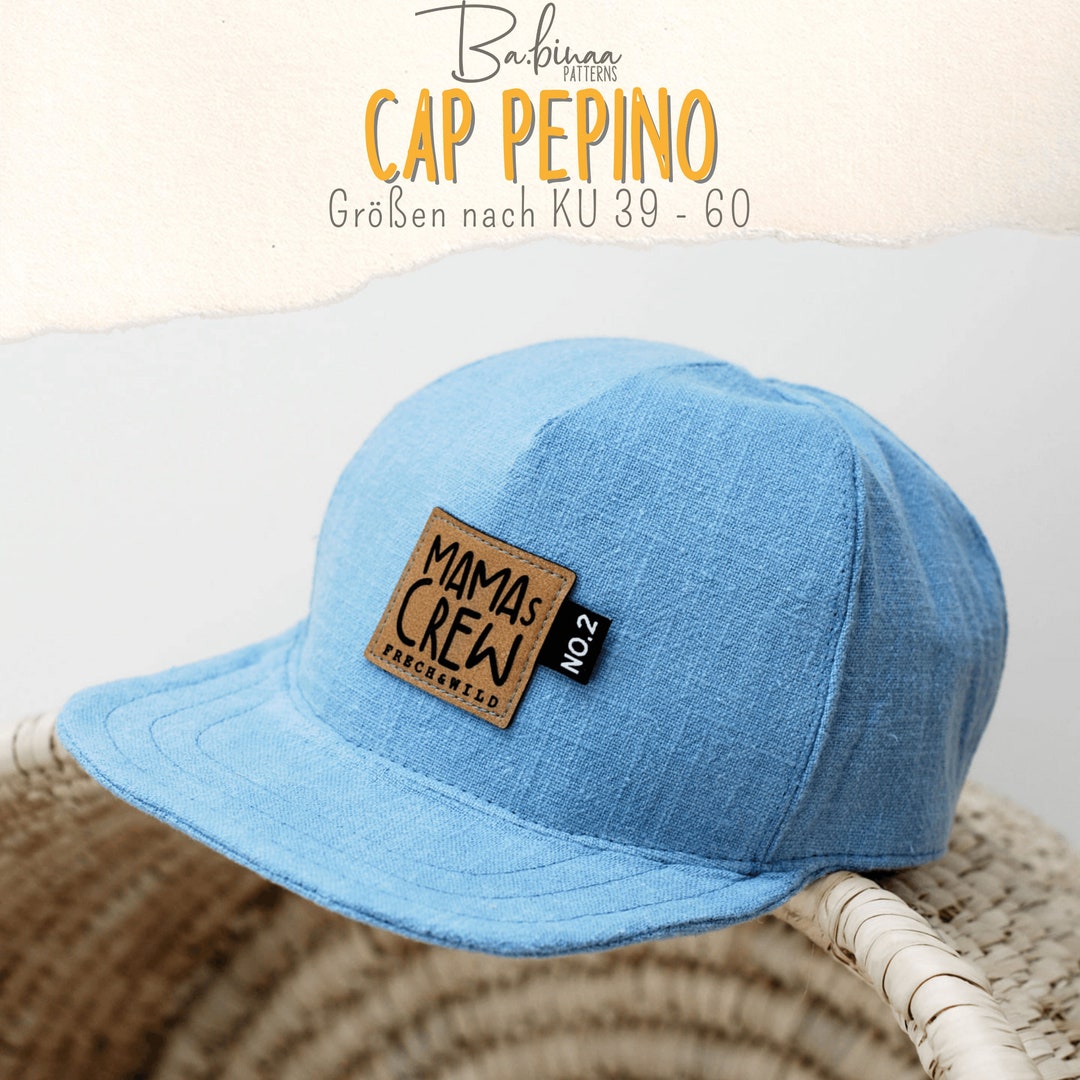 Baseball Cap PDF Sewing Pattern Cap for Girls, Boys, Kids & Men Sewing ...