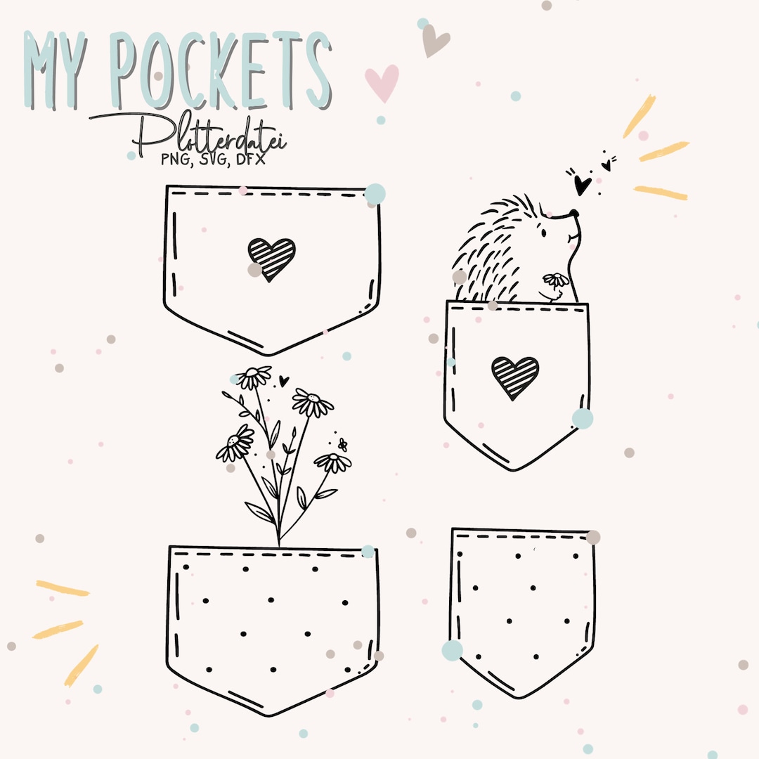 My Pocket Plotter Cutting File Bag With or Without Animal Face for ...