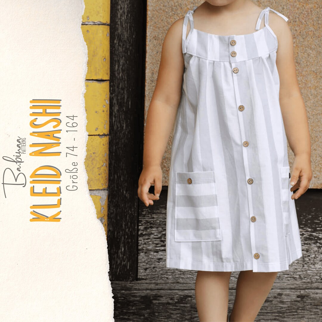 Spaghetti Strap Dress for Girls – PDF Sewing Pattern & Instructions ...