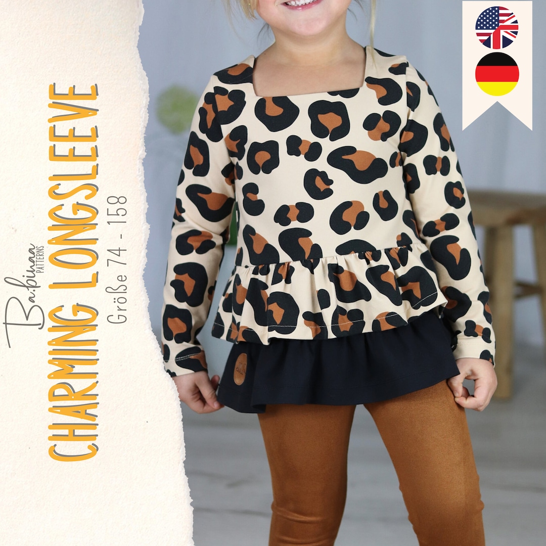 Charming Long Sleeve / Sewing Pattern for Children / PDF Pattern ...