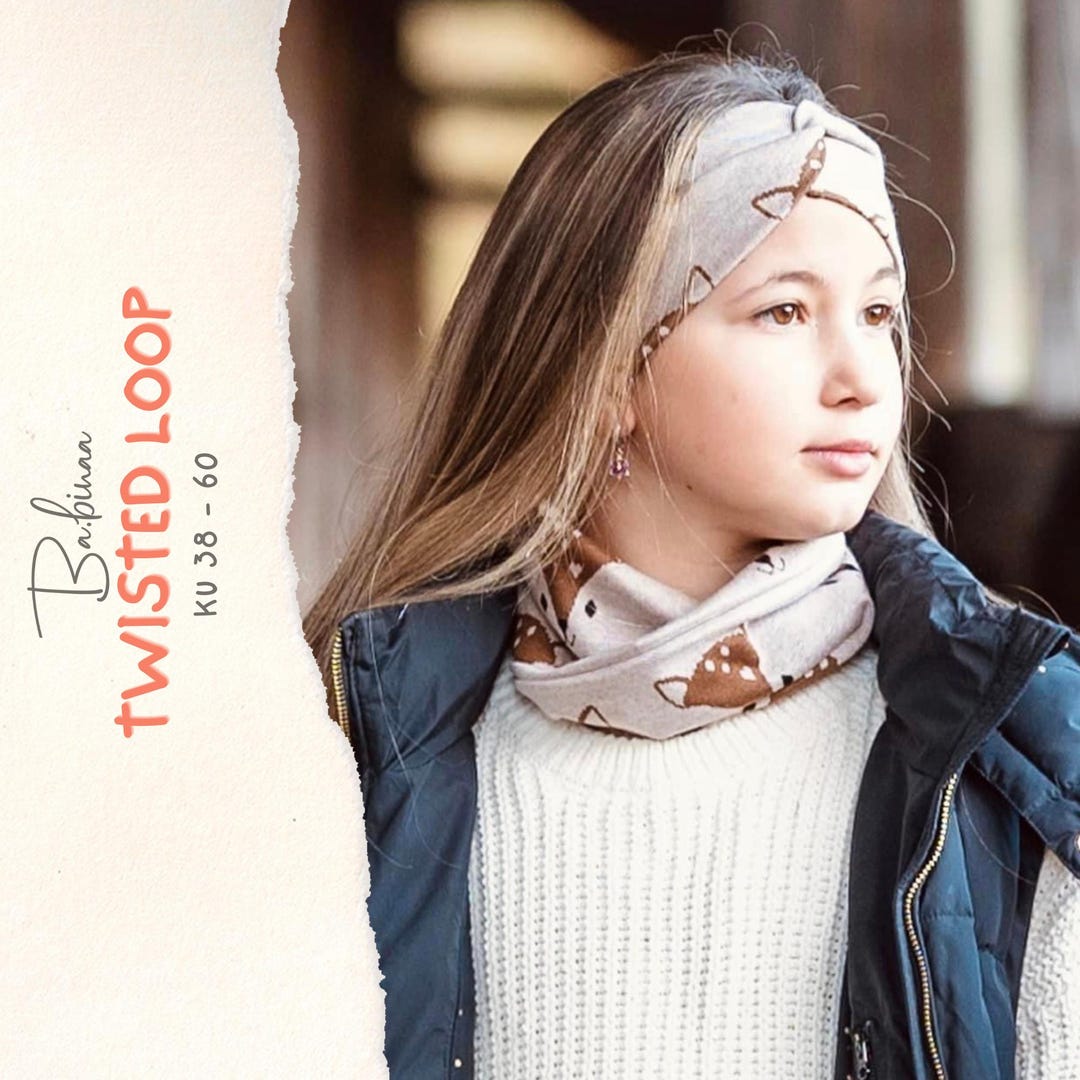 Twisted Loop Scarf Sewing Pattern – Infinity Scarf PDF Pattern – DIY ...