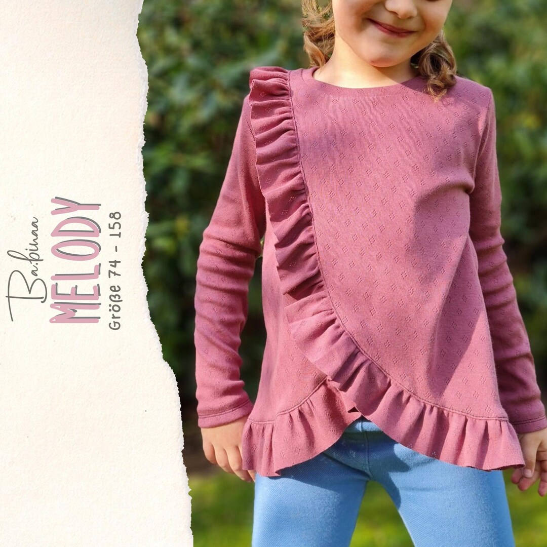 Ruffle Top Sewing Pattern Melody | Children's Ruffle Top Sewing Pattern ...