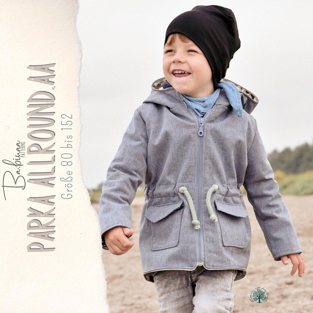 Parka PDF Sewing Pattern Jacket Coat / Jacket Coat for Girls & Children Sewing Instructions ...