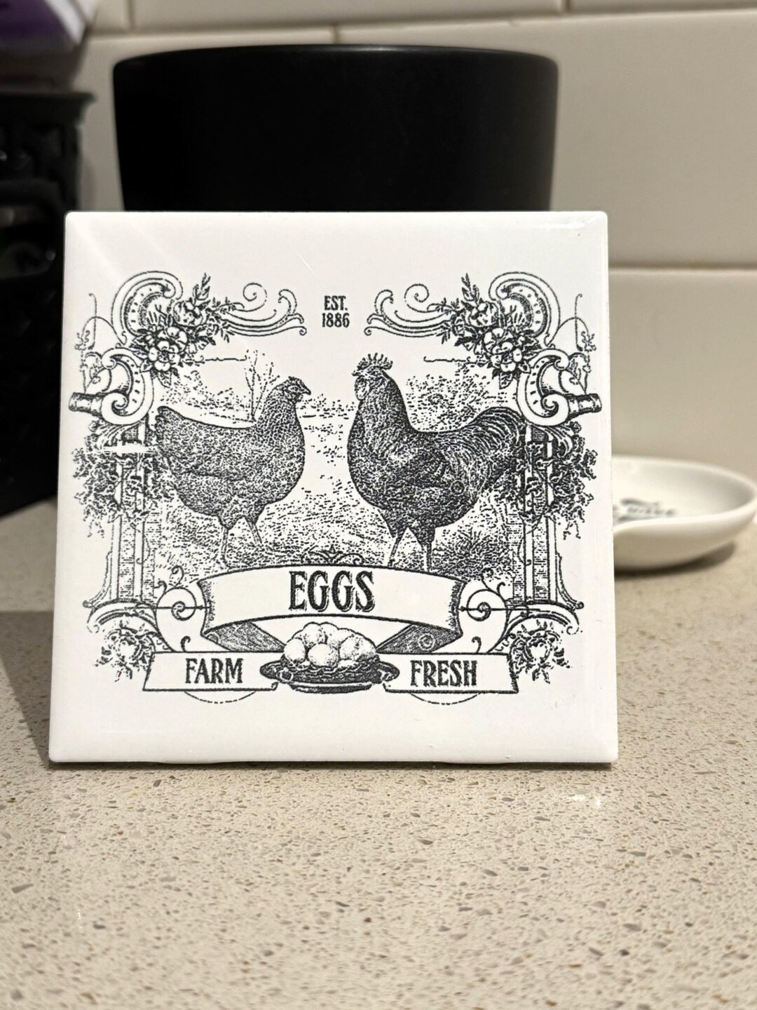 White Laser Engraved Tiles - Etsy