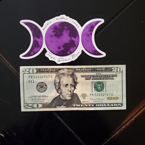 Triple Goddess Moon Sticker - Etsy