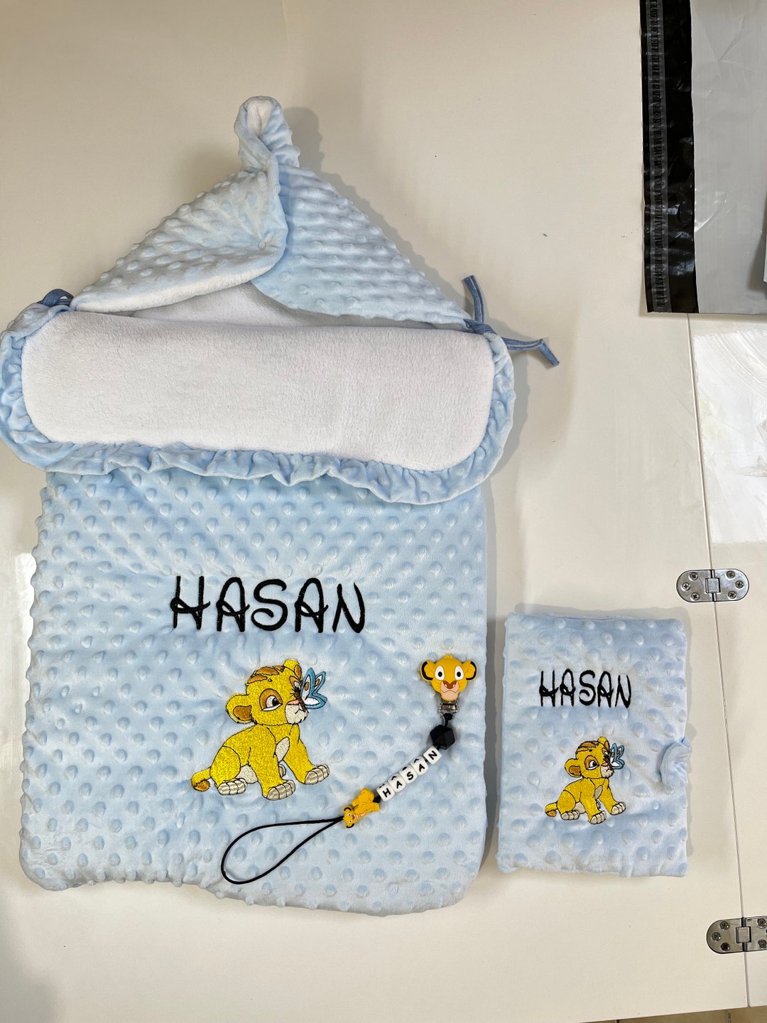 Personalized Embroidered Baby Nest Set Includes 1 Meter / 80cm Blanket ...