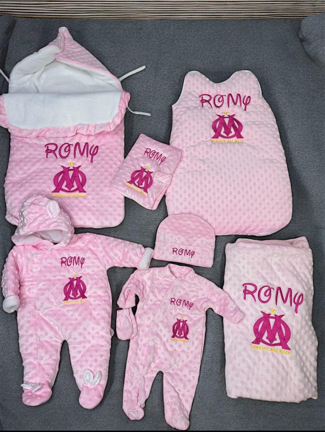 Personalized OM Baby Birth Set - Exclusive Embroidered Set - Ideal ...