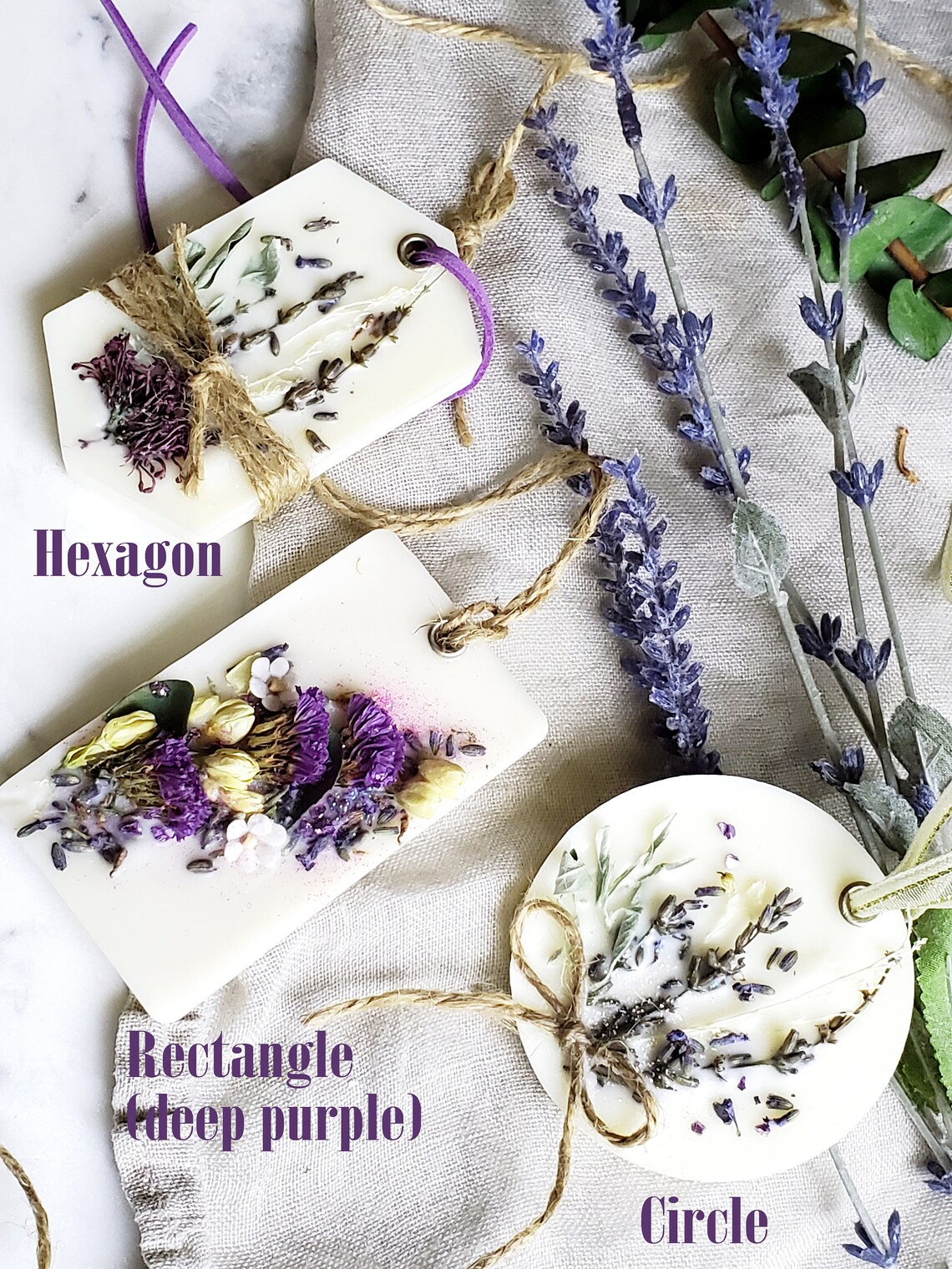 Botanical Aromatherapy Wax Tablet/lavender Sachet/ - Etsy