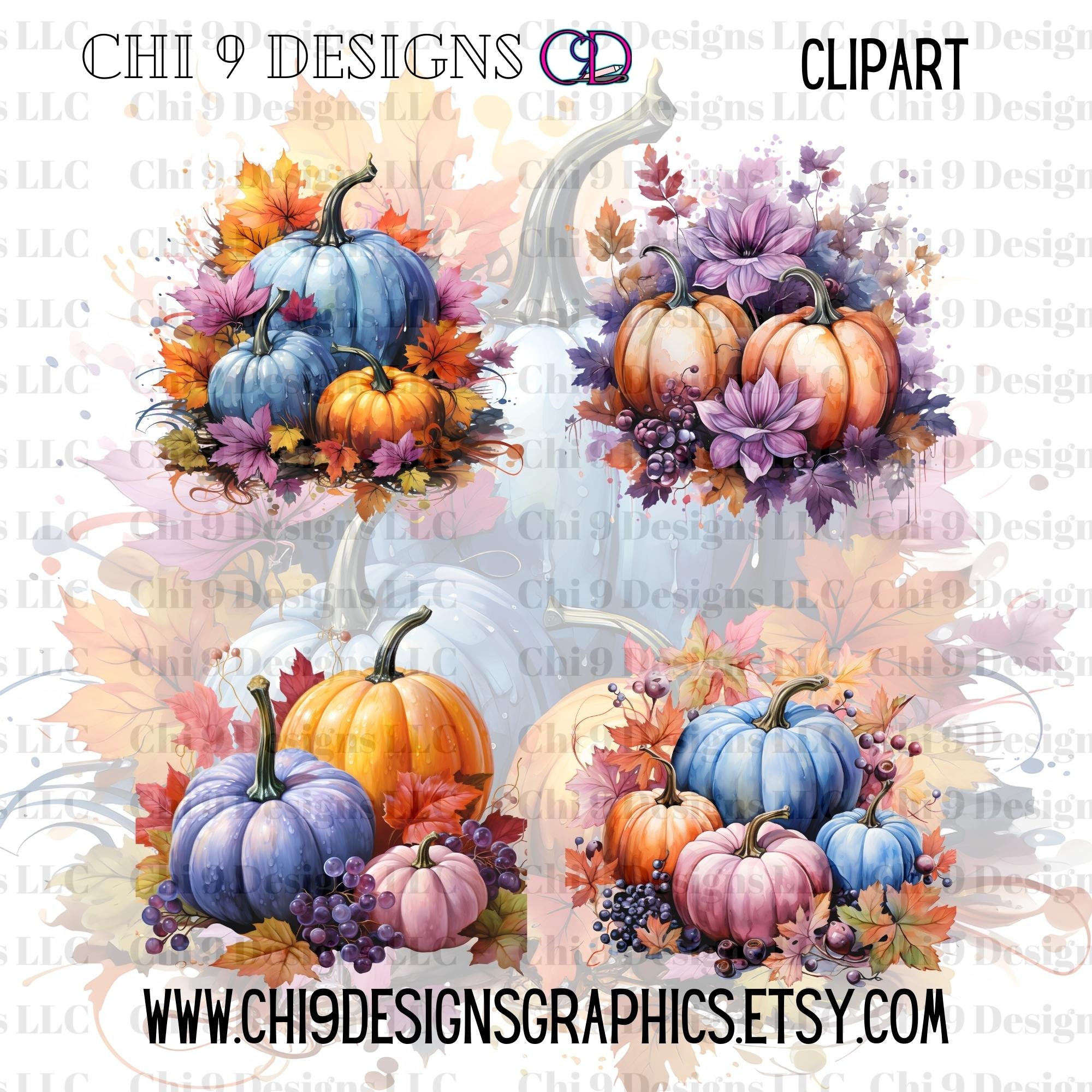 Autumn Pumpkins Clip ART Transparent Pngs 20 High-quality Images Fall ...