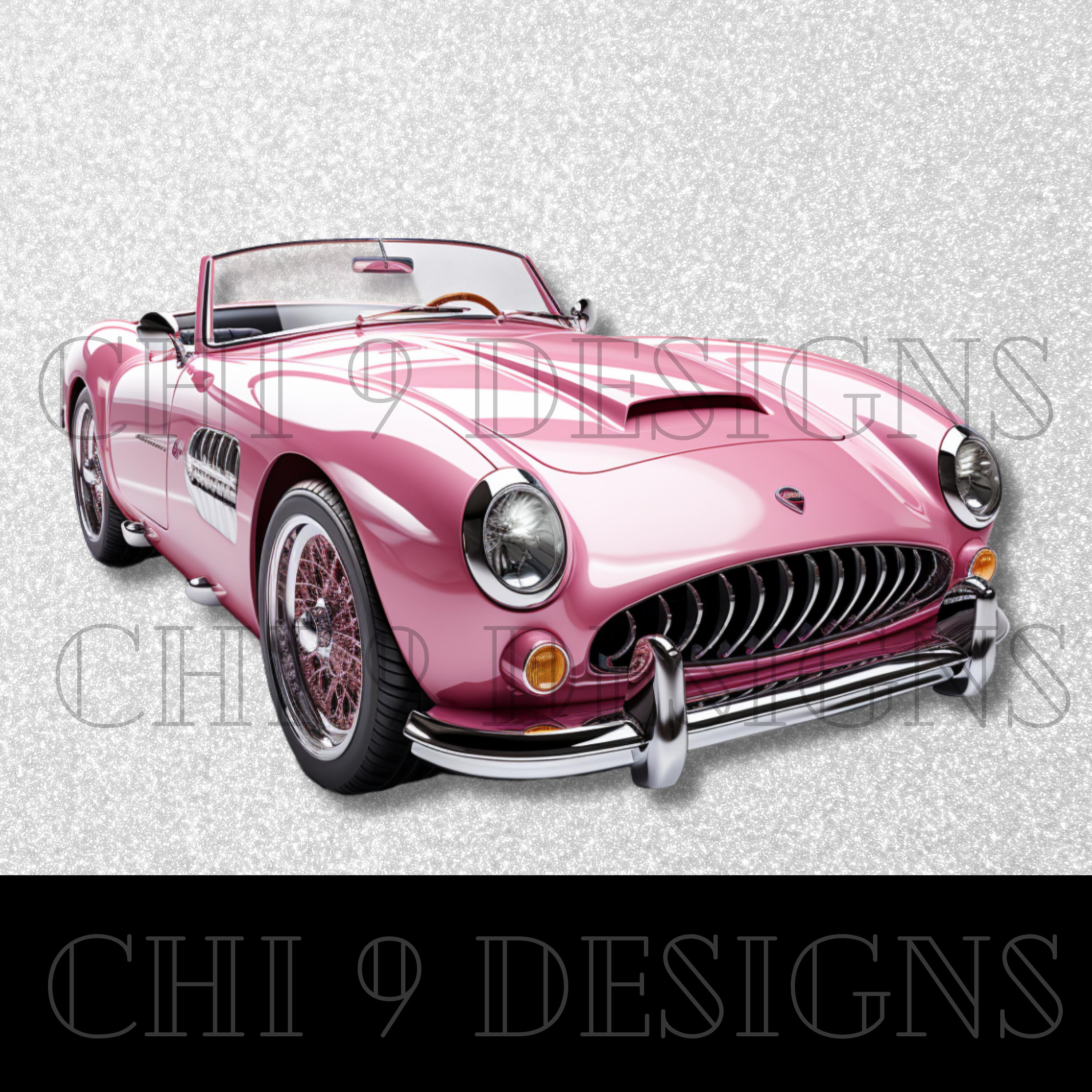 Pink Doll Car Pink Drop Top Cars Pink Clipart Pink Automobile 33 High ...