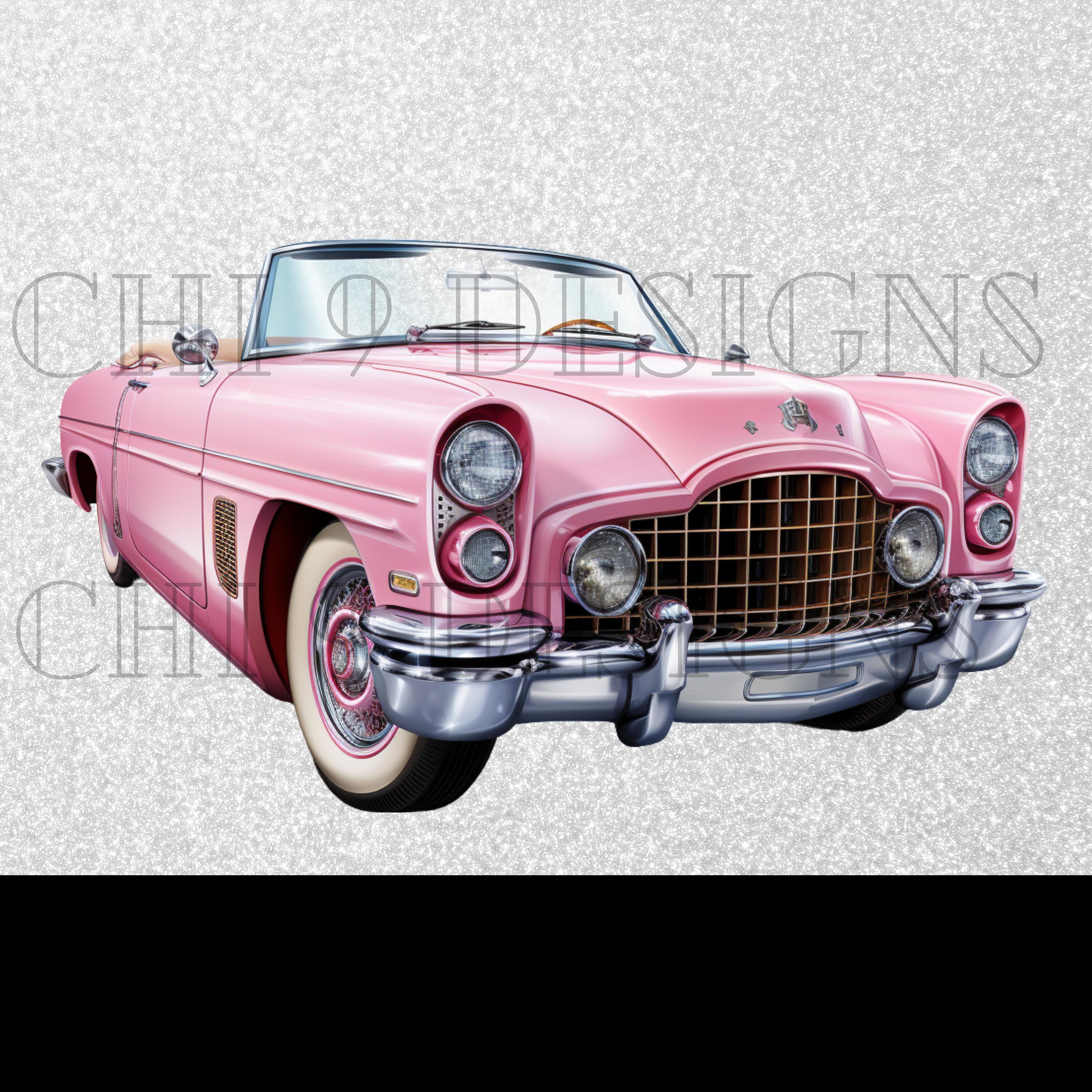 Pink Doll Car Pink Drop Top Cars Pink Clipart Pink Automobile 33 High ...