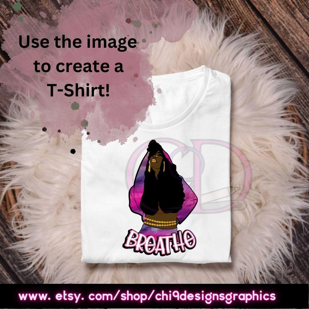 Breathe Canva Template African American Woman, Black History, - Etsy