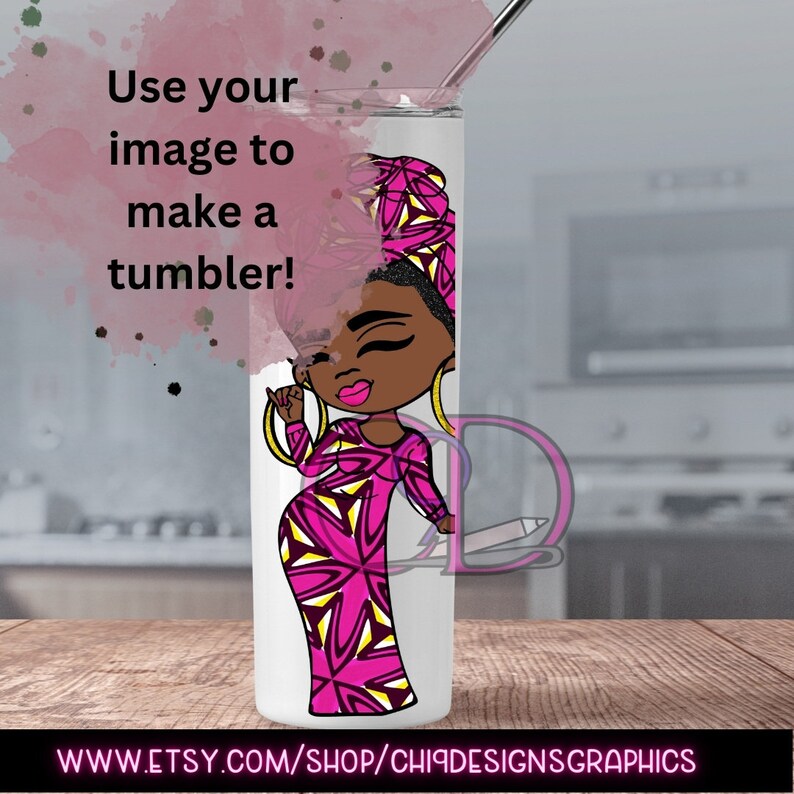 Canva Frame, African American Woman Clipart, Drag and Drop Elements ...