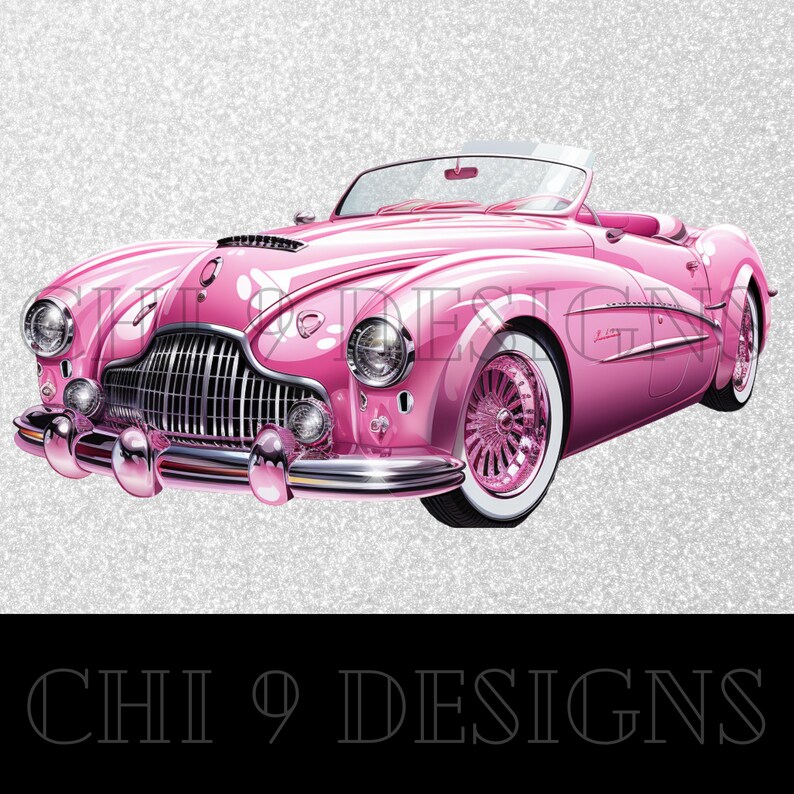 Pink Doll Car| Pink Drop Top Cars| Pink Clipart| Pink Automobile| 33 ...