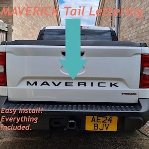 Decal for Ford Maverick: MAVERICK Tailgate - Truck Logo - Vinyl ...