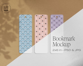 2x6 Bookmark Template - Etsy