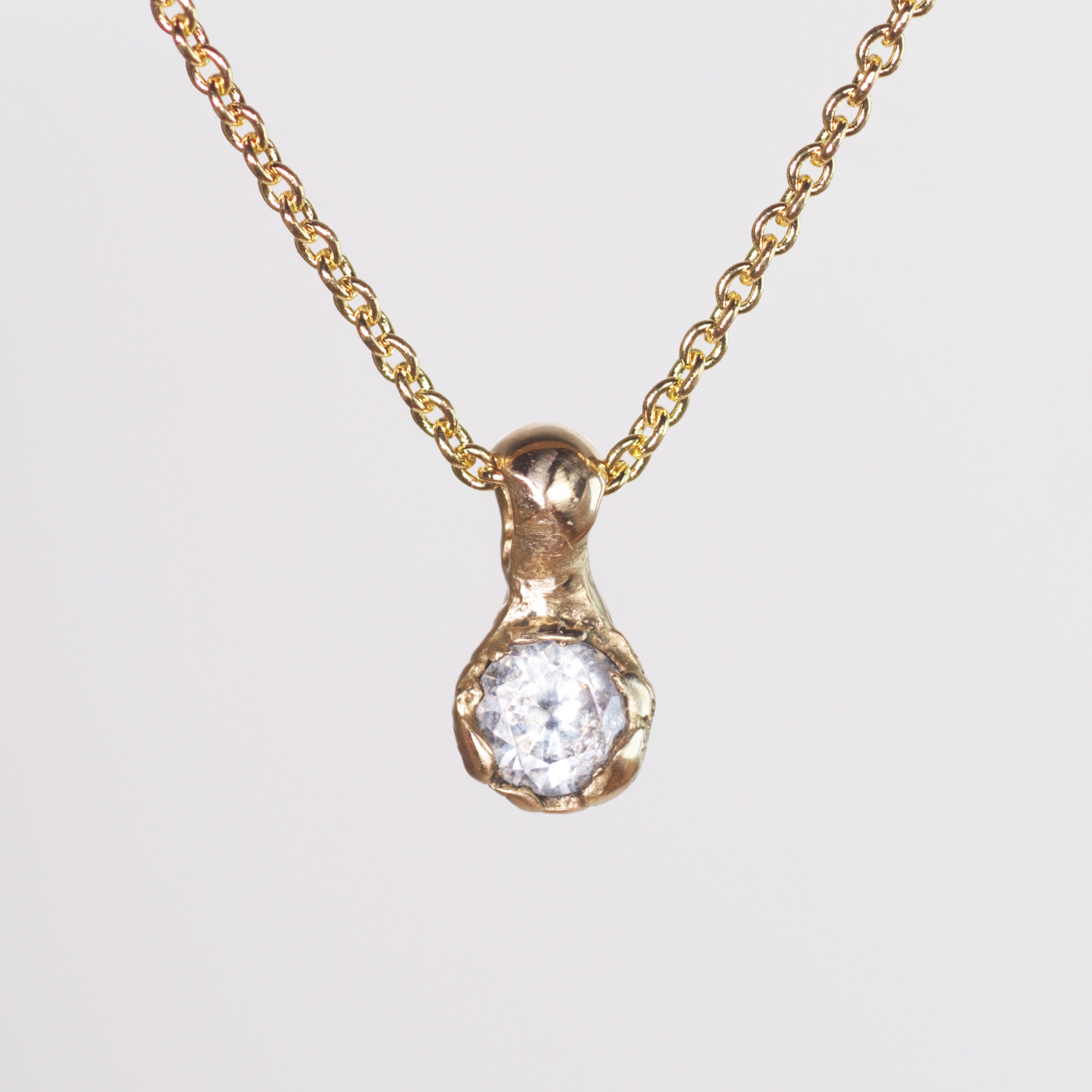 Center Salt Necklace Recycled 18k Gold Earthy Salt and - Etsy UK