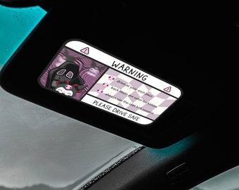 Anime Car Sticker Warning - Etsy