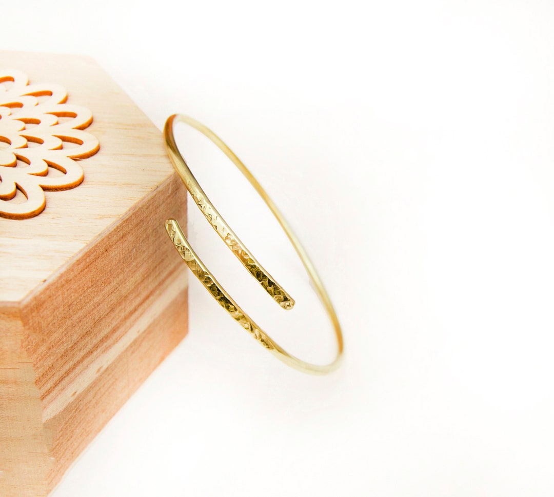Slim Wire Design Brass Arm Cuff,bracelet Cuff, Arm Cuff, Open End Cuff ...
