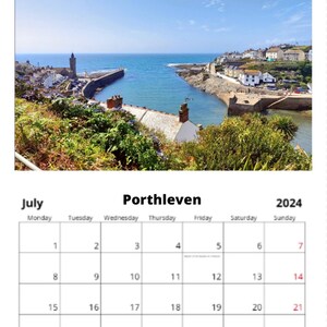 Cornwall the Lizard Peninsula and More 2024 Calendar - Etsy