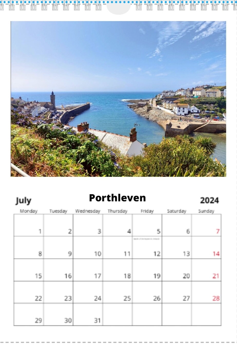 Cornwall the Lizard Peninsula and More 2024 Calendar - Etsy