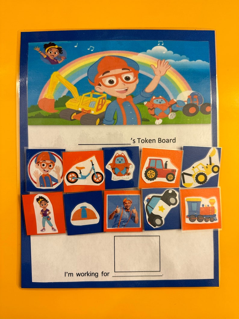 Custom Themed Token Board With Extra Tokens &free Shipping - Etsy