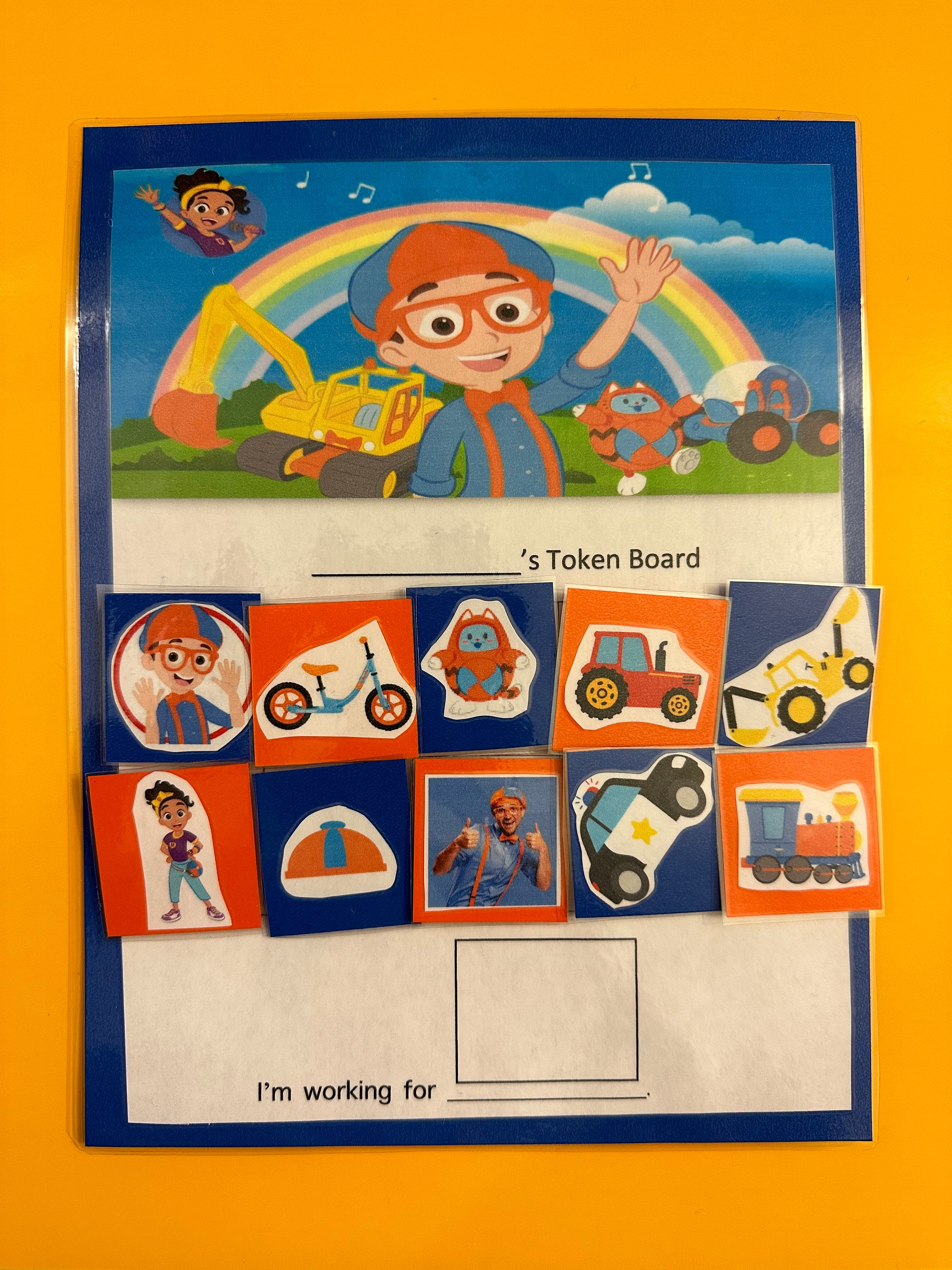 Custom Themed Token Board With Extra Tokens &free Shipping - Etsy