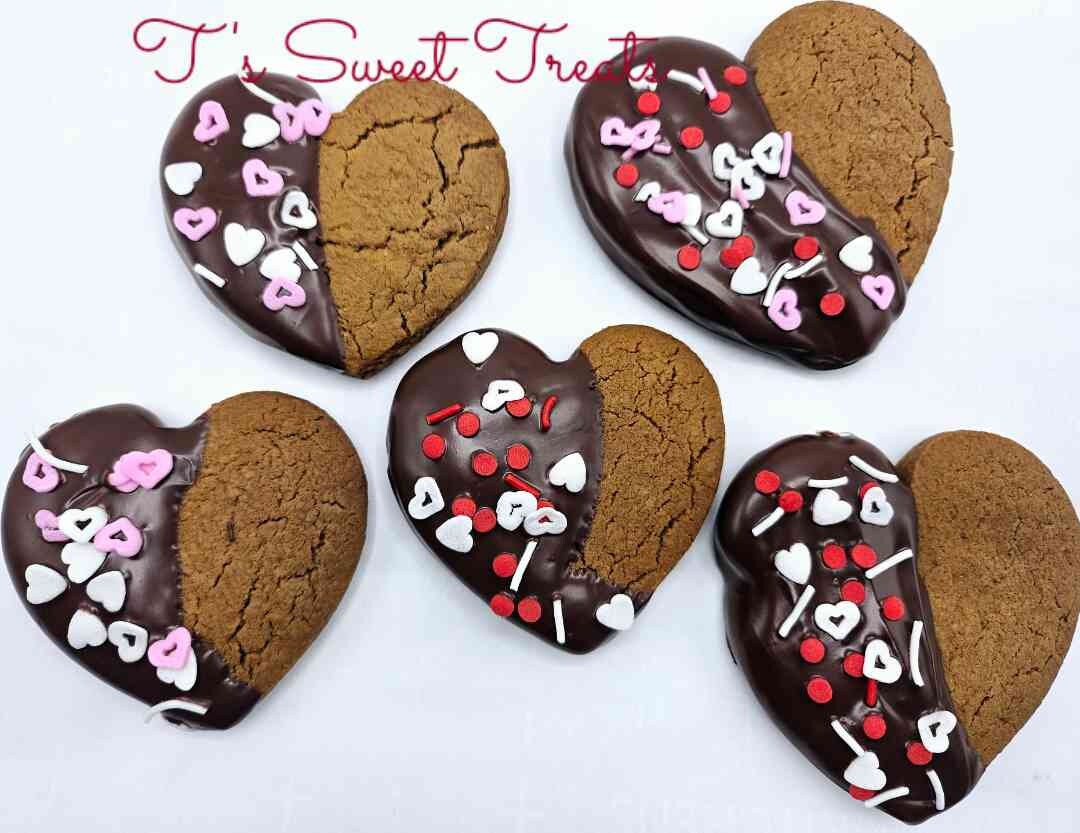 Homemade Heart-shaped Classic Ginger Molasses Cookies 1dozen - Etsy