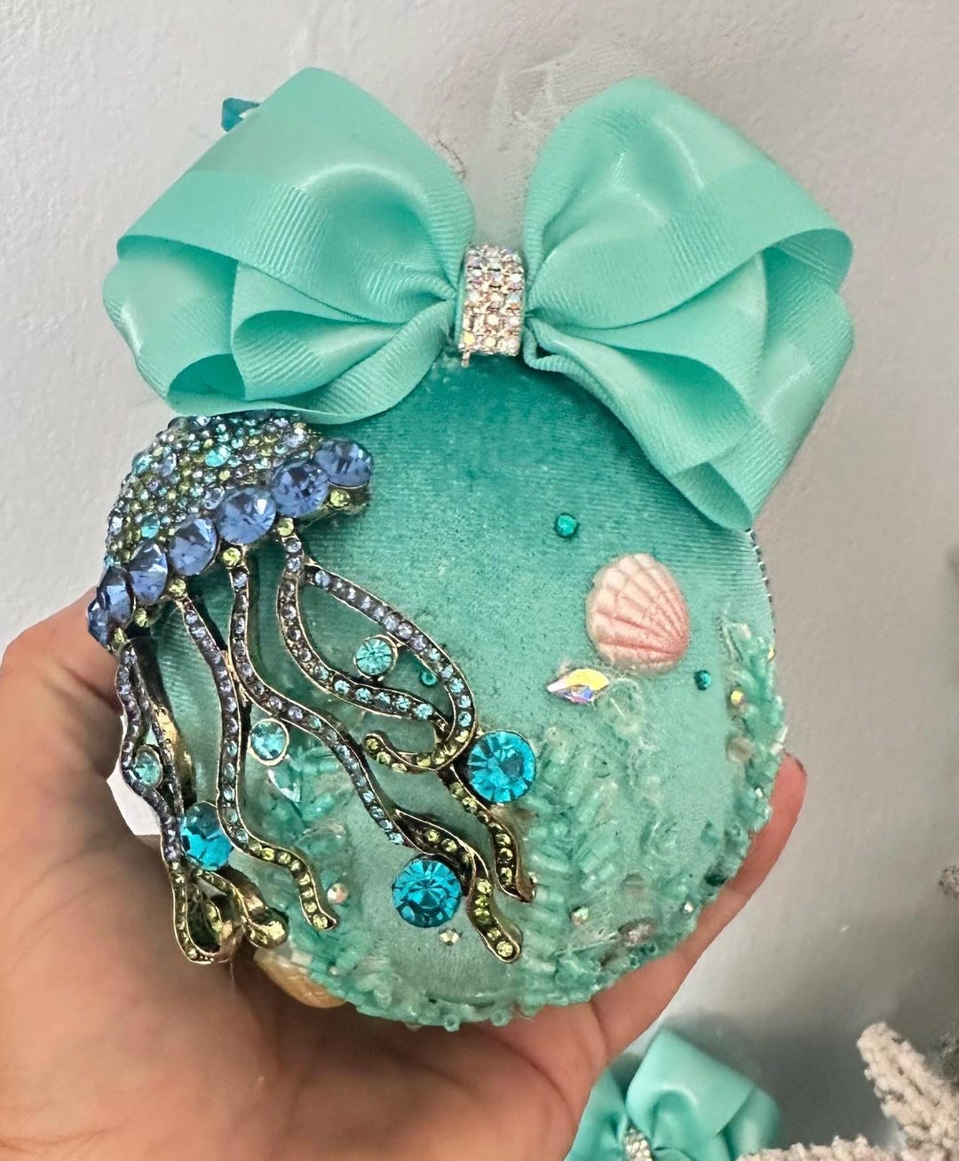Handmade Under the Sea Aqua Christmas Ornaments - Ocean-inspired ...