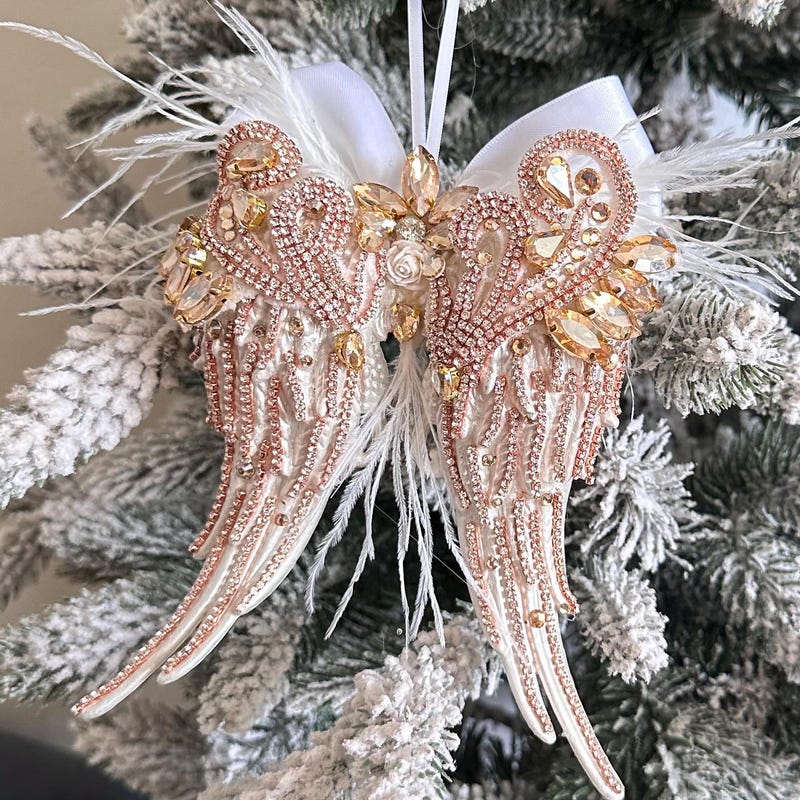 Angel Wings Ornament - Etsy