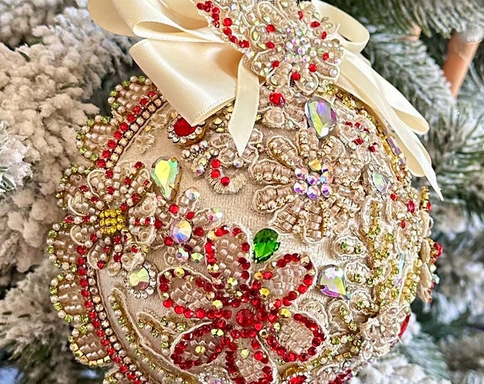 CHRISTMAS DELUXE Handmade Christmas Velvet Ornaments,christmas Baubles ...