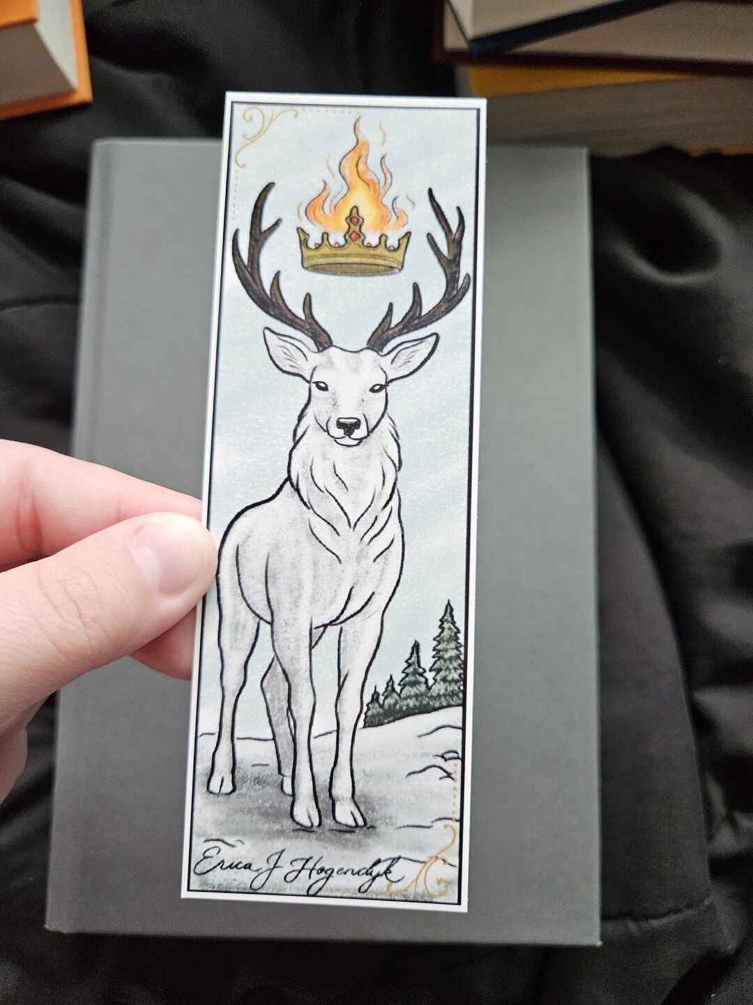 The Crowned Stag Bookmark | *digital Download* | Inspired by Throne of ...