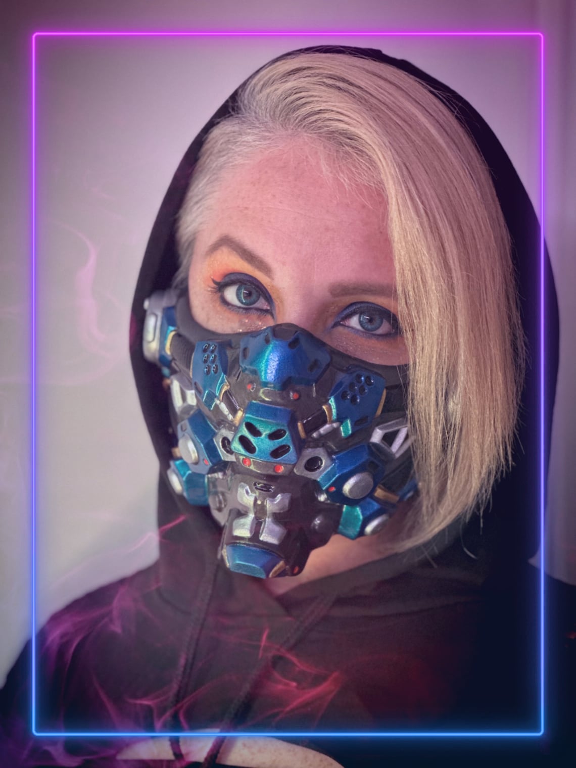 Cyberpunk Half Mask - Etsy