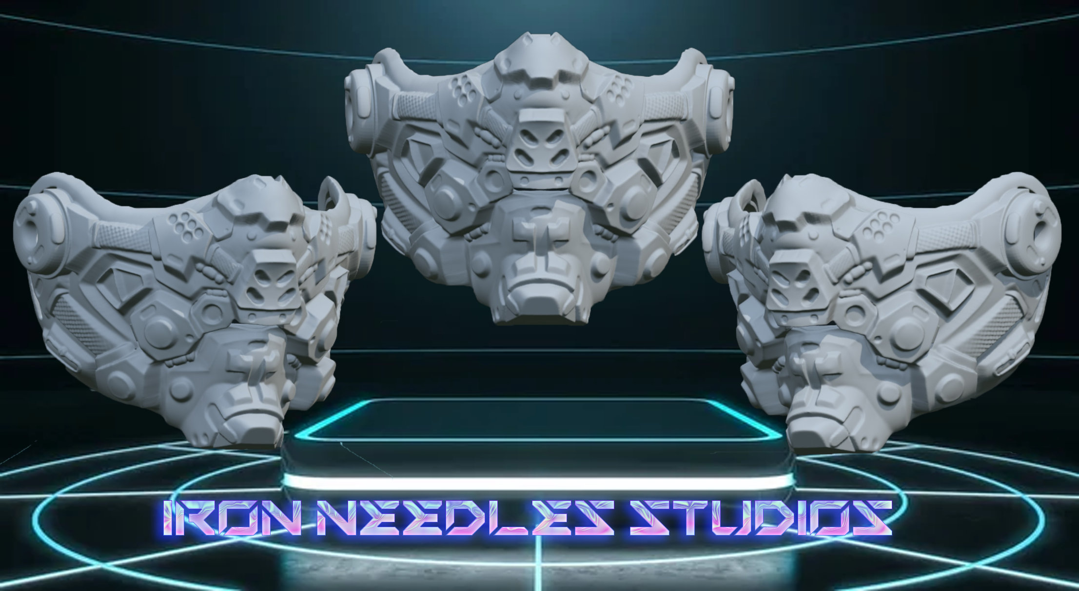 Cyberpunk Half Mask - Etsy