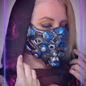 Cyberpunk Half Mask - Etsy