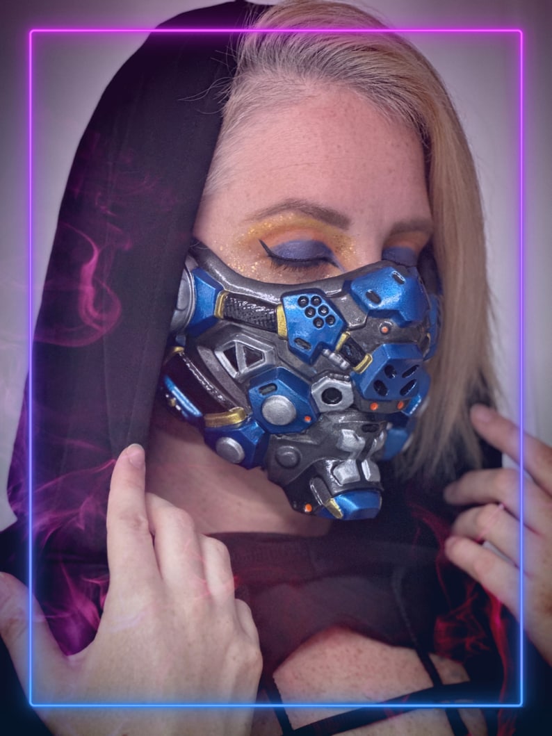 Cyberpunk Half Mask - Etsy