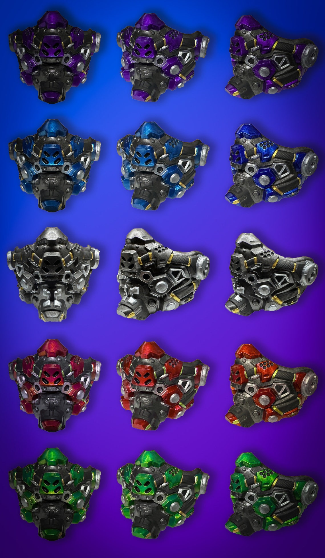 Cyberpunk Half Mask - Etsy