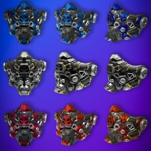 Cyberpunk Half Mask - Etsy