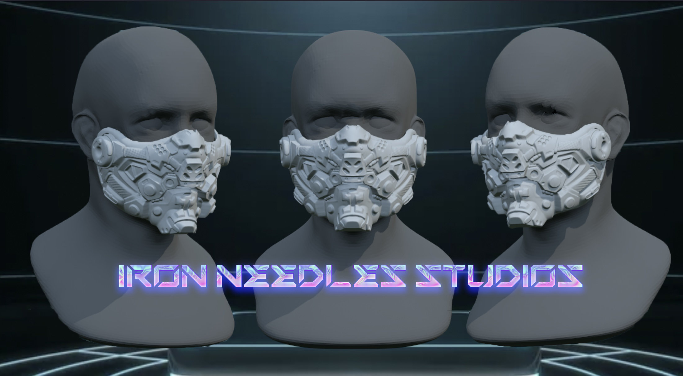 Cyberpunk Half Mask - Etsy