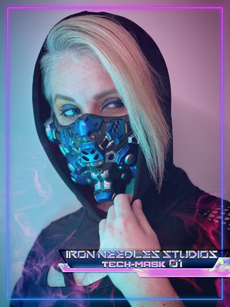 Cyberpunk Half Mask - Etsy