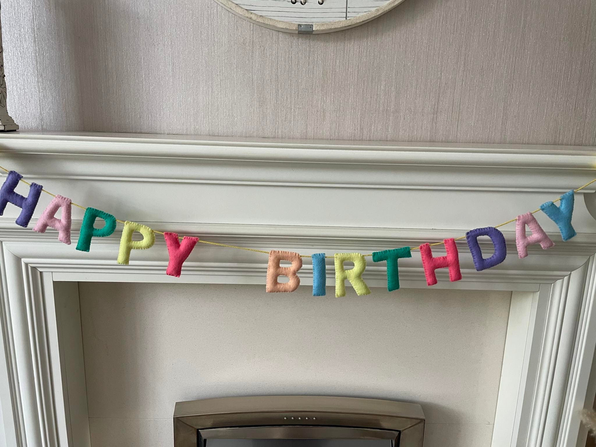 Happy Birthday Banner, Happy Birthday Bunting, Happy Birthday Garland ...