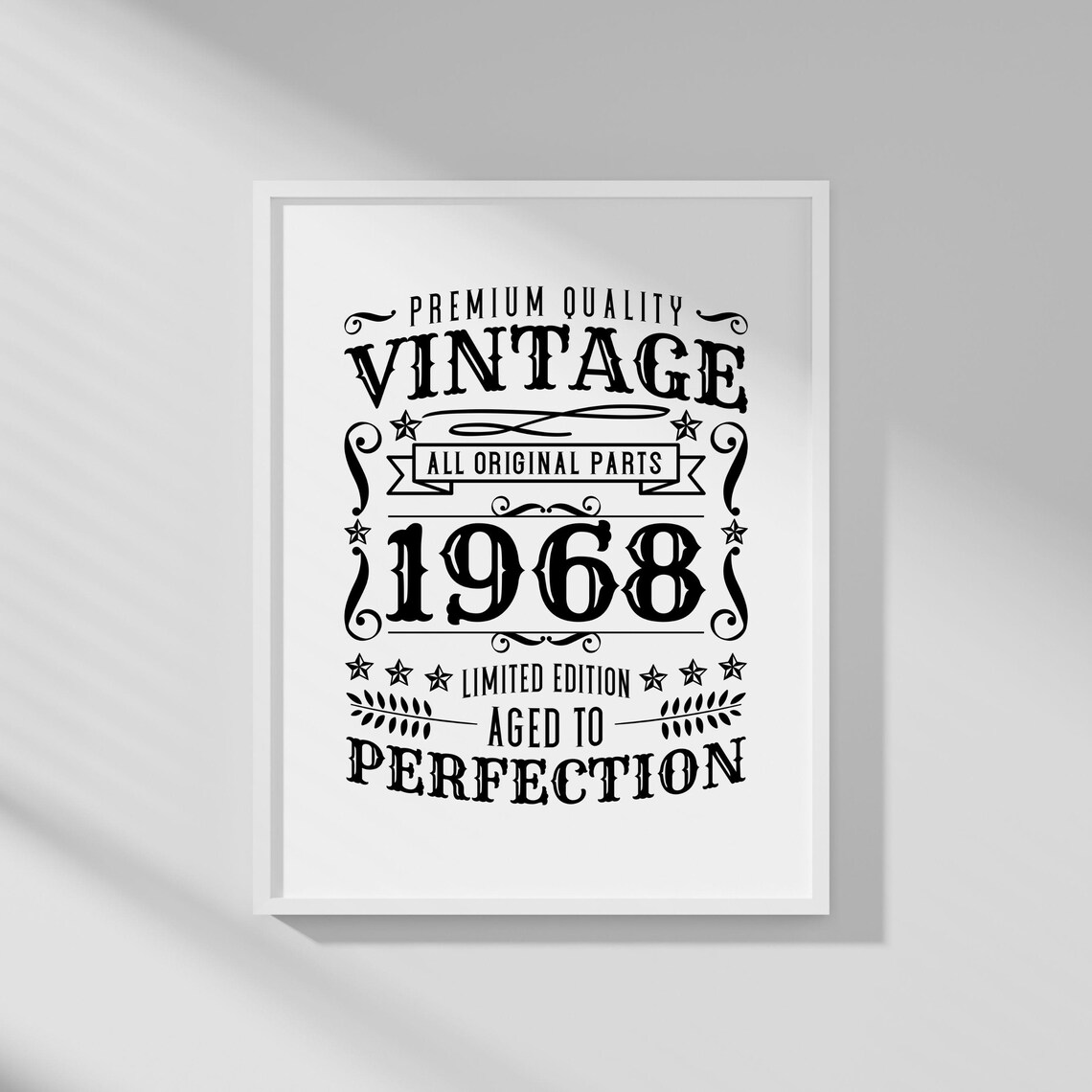 Vintage 1968 Svg, 1968 Birthday Gift, Birthday Svg, 1968 Shirt Svg ...