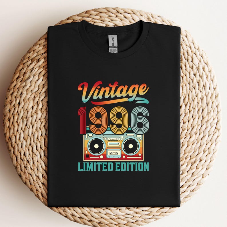 Vintage 1996 Svg, 1996 Shirt Svg, Limited Edition, Birthday Decor ...