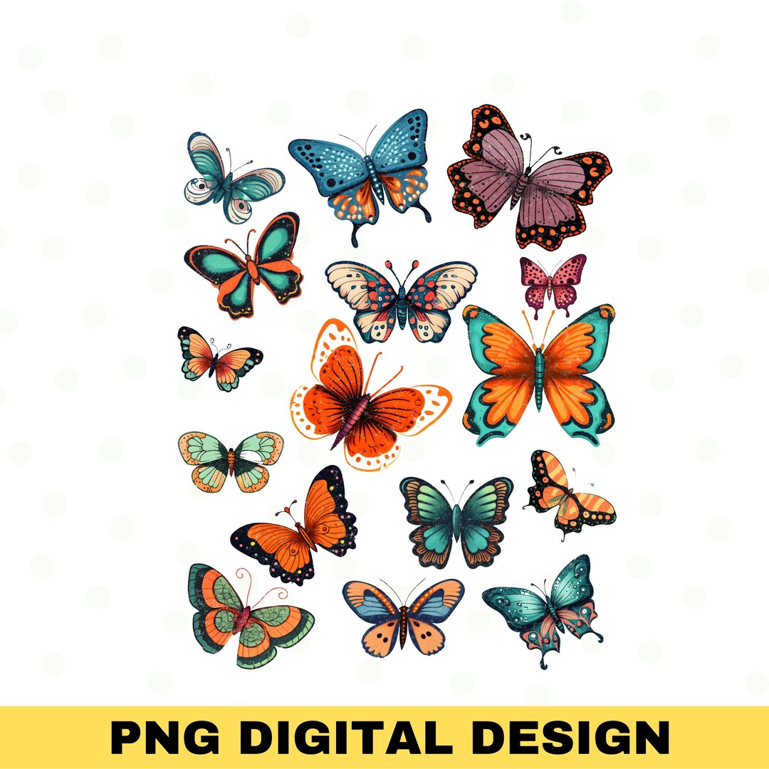 Butterfly Sublimation Butterfly Png Sublimation Designs - Etsy