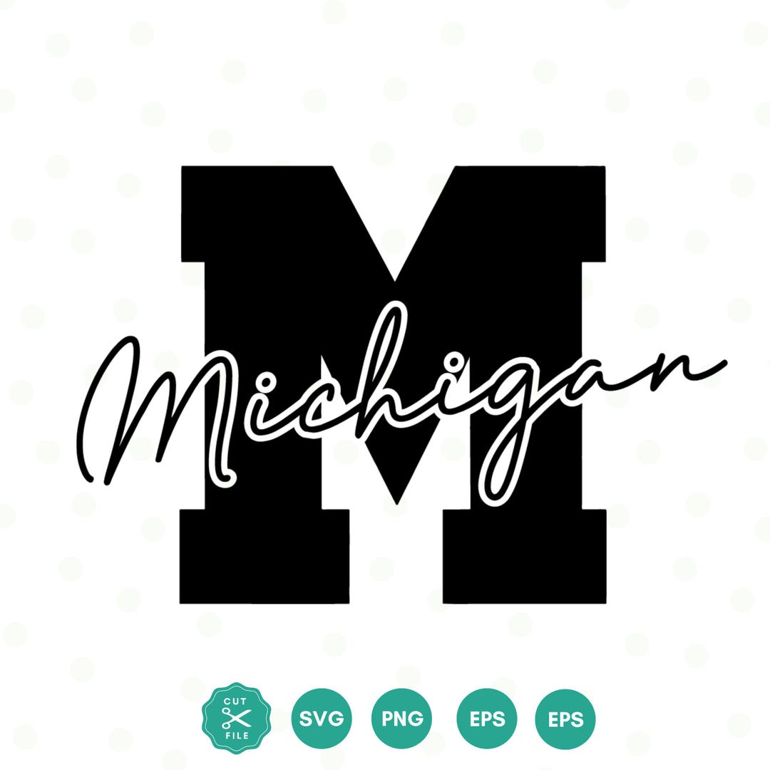 Michigan SVG Files, Michigan Cut Files, United States of America Vector ...