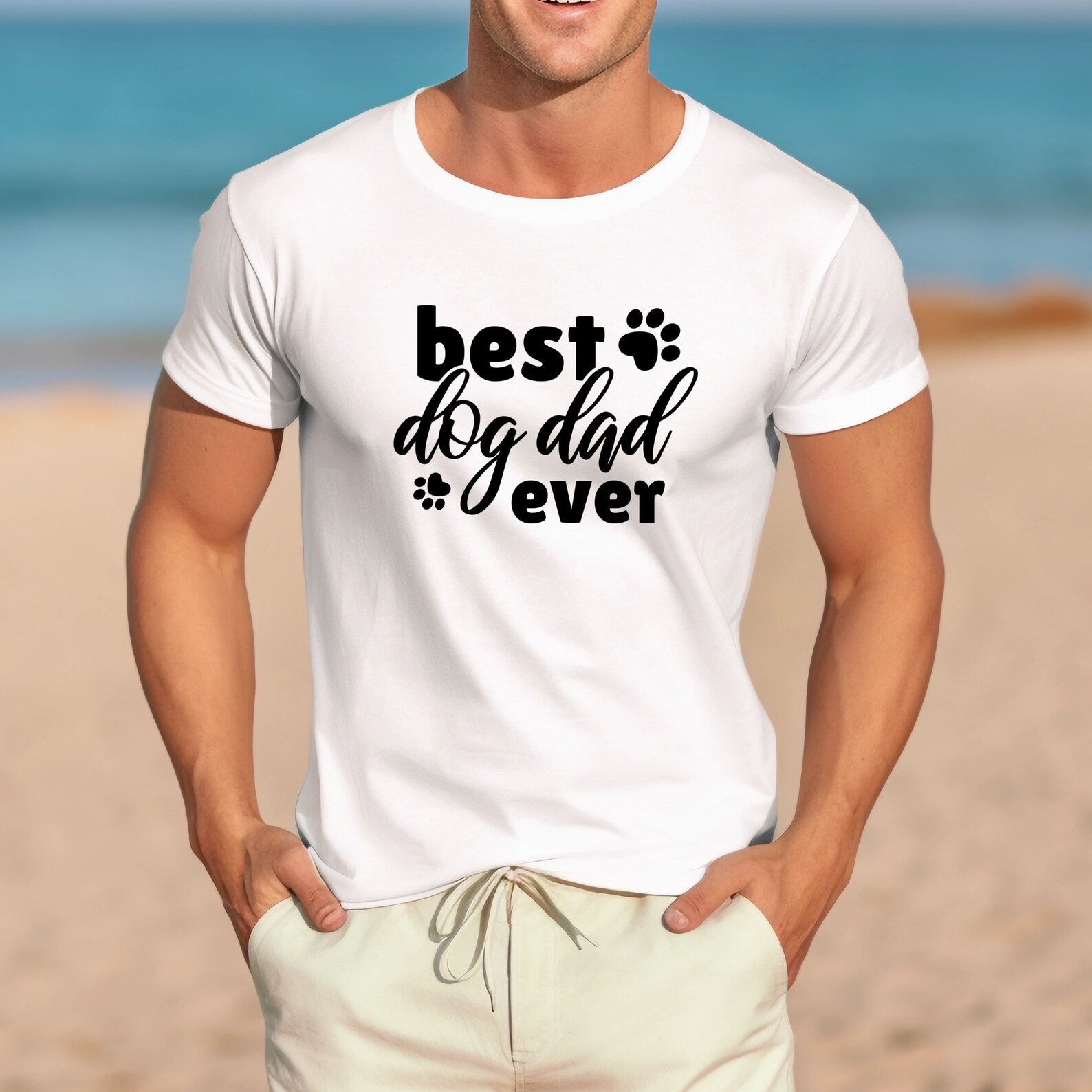 Best Dog Dad Ever Svg, Dog Dad Svg, Gift for Dog Dad, Dog Lovers, Funny ...