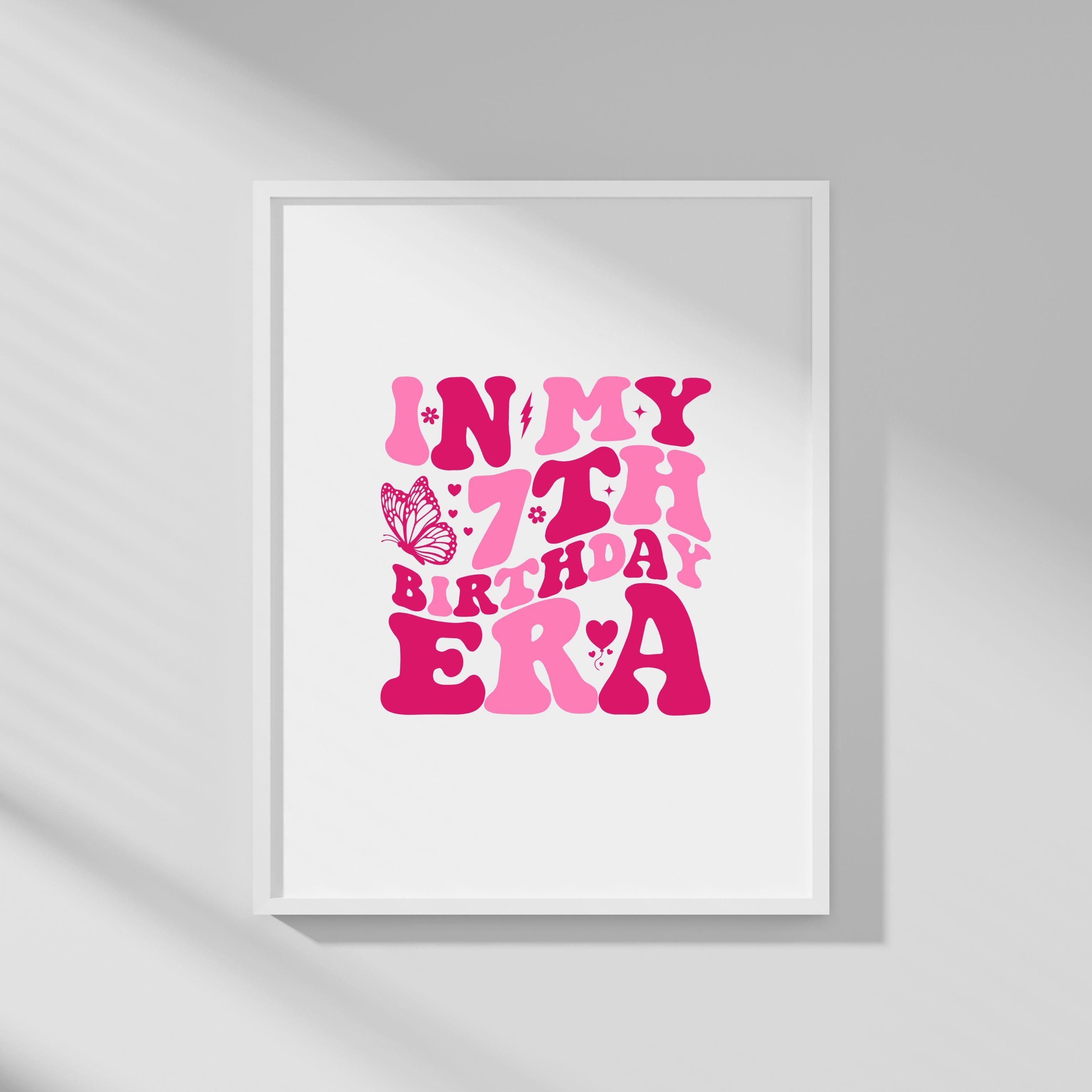 In My 7th Birthday Era SVG, Seventh SVG, Birthday Girl Svg, 7th ...